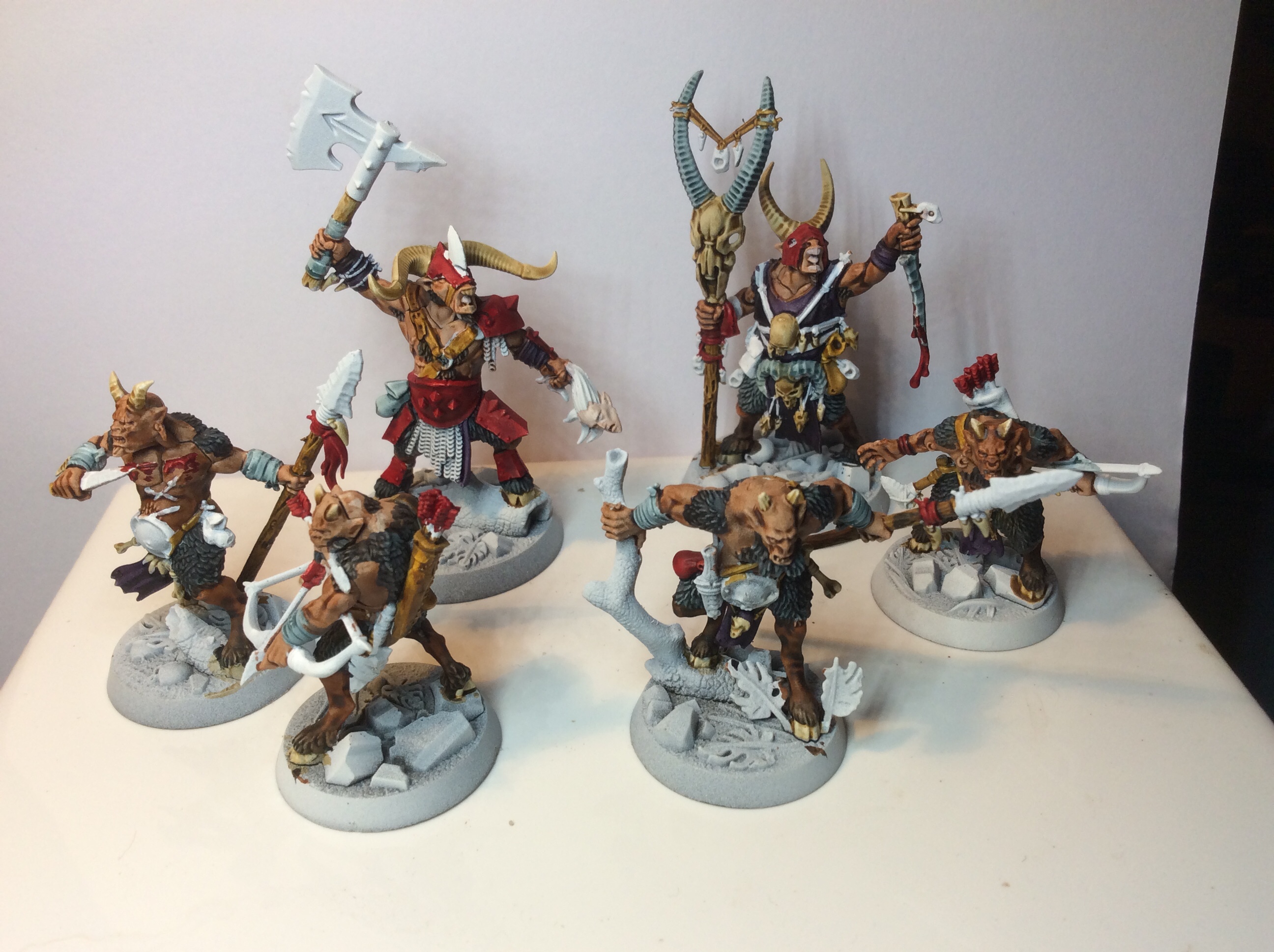 Beastmen…Adding Red – Bogenwald